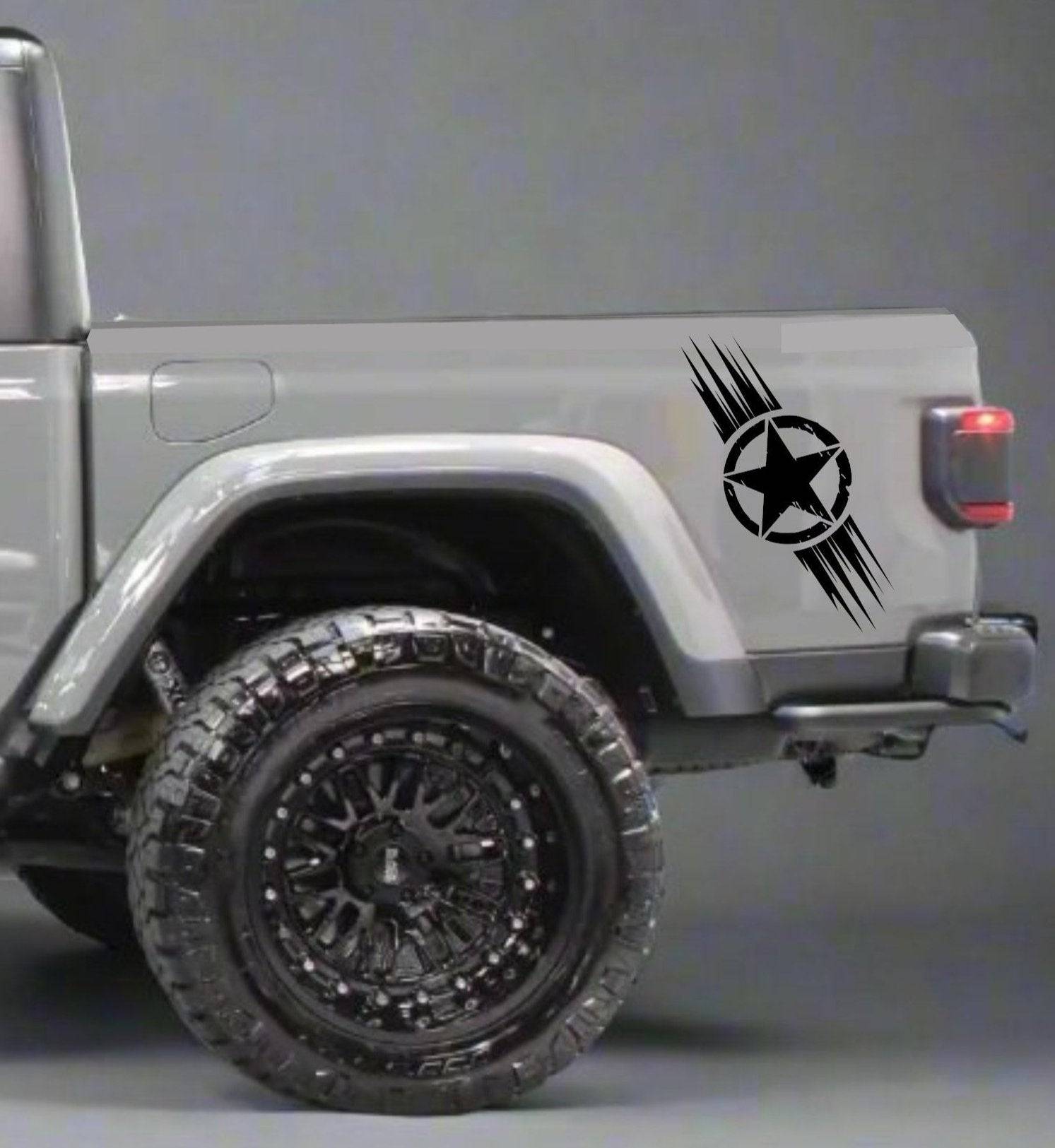 Military Star Decals for Jeep Gladiator Truck Bed – Decal Republic