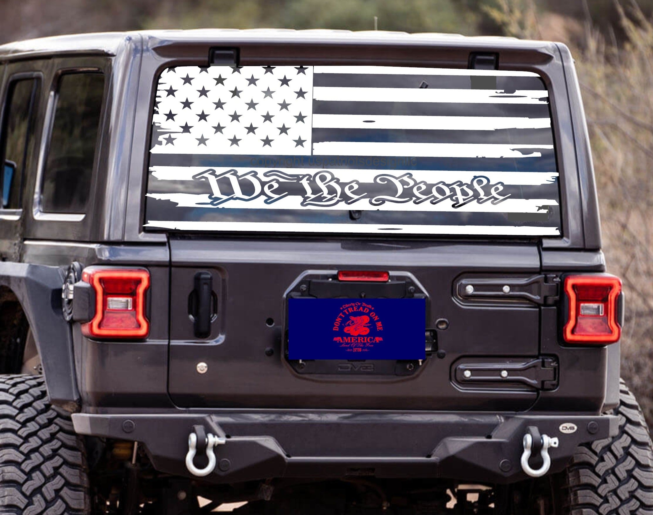 American Flag "We the People" Decals for Jeep Wrangler JL JK – Decal ...
