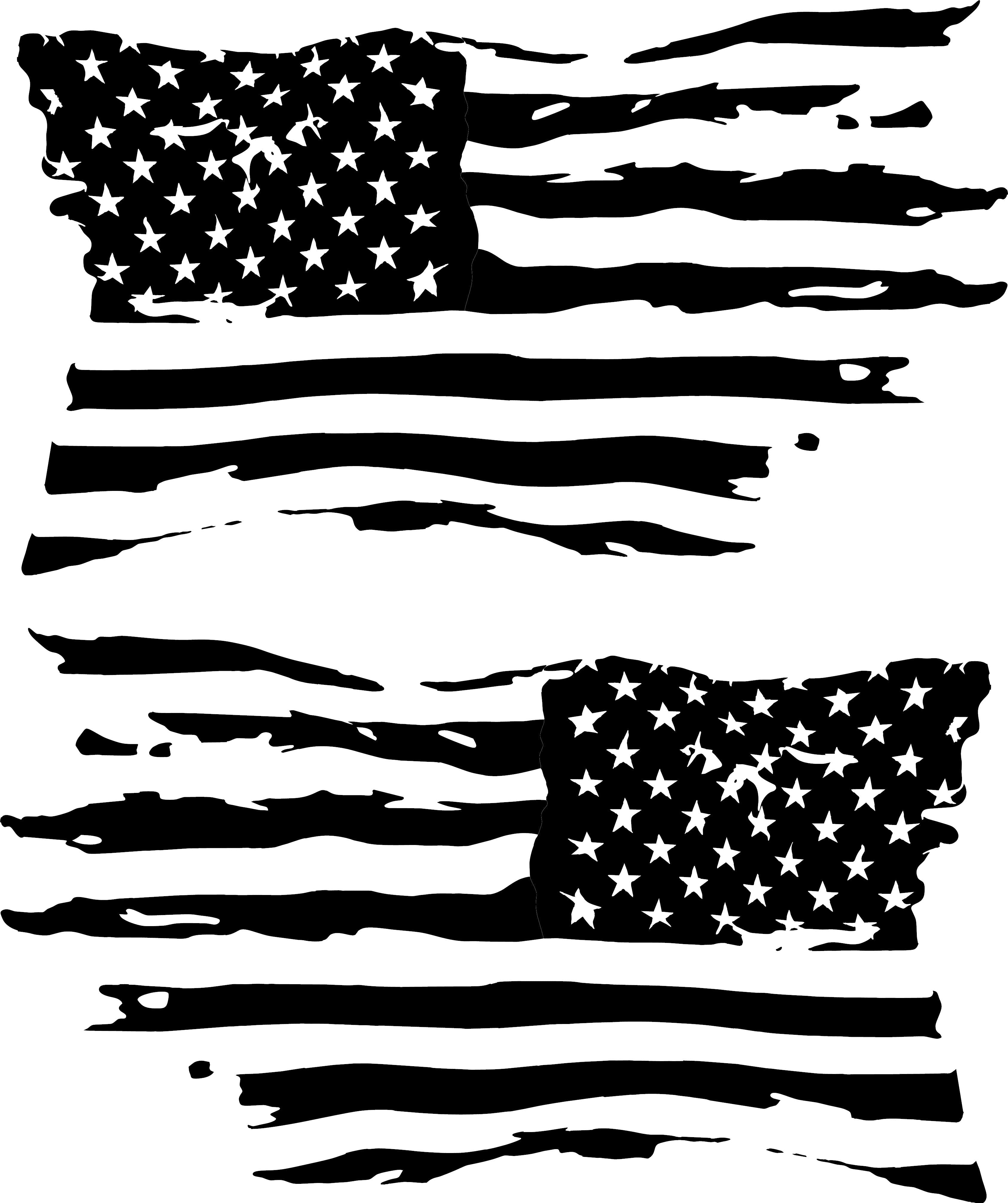 Distressed American Flag Decal for Trucks, Jeeps, Cars, SUVs – Decal ...
