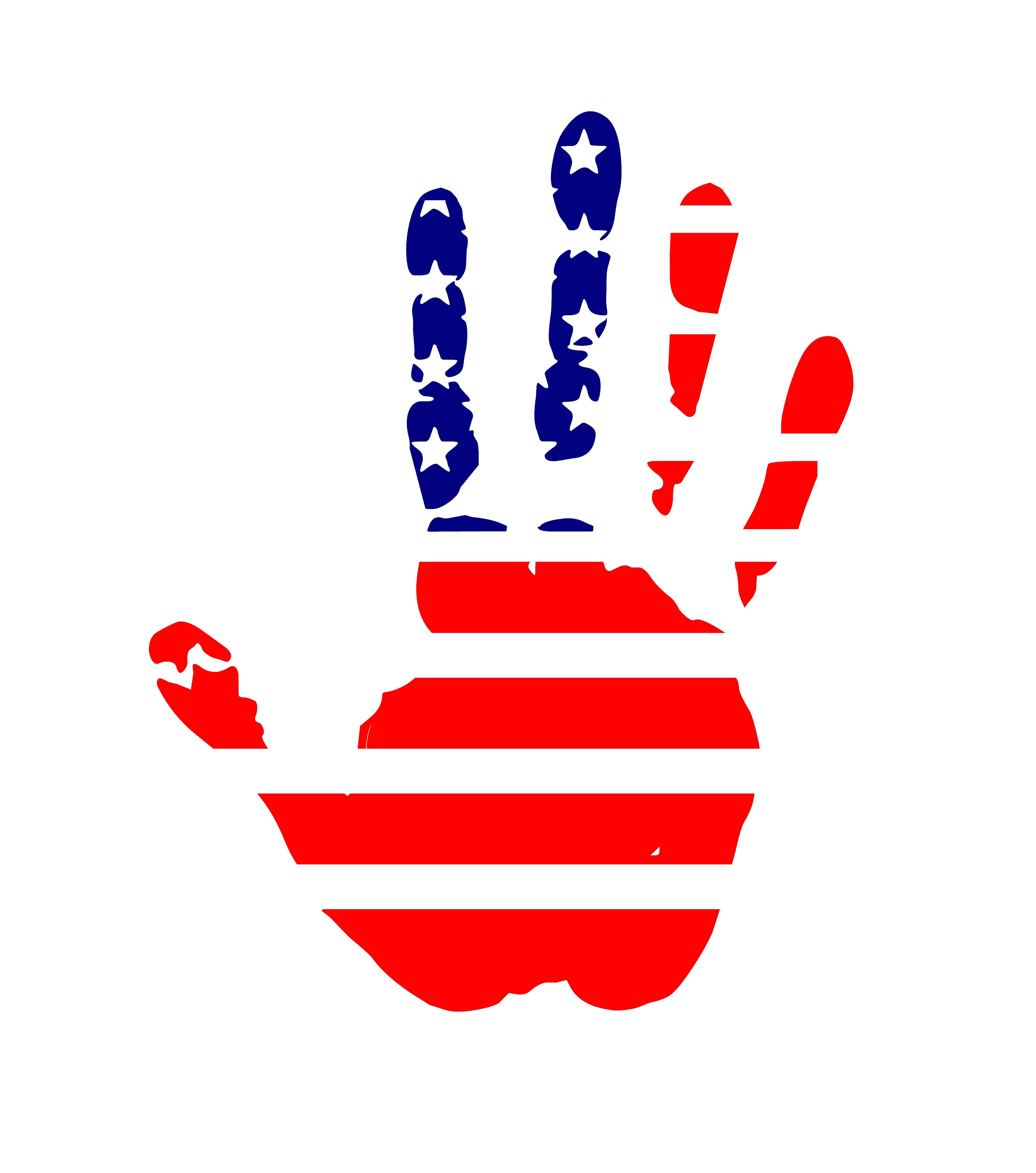 American Flag Decal Sticker | Hand Wave | Jeep Wave Decal | Jeepwave D ...