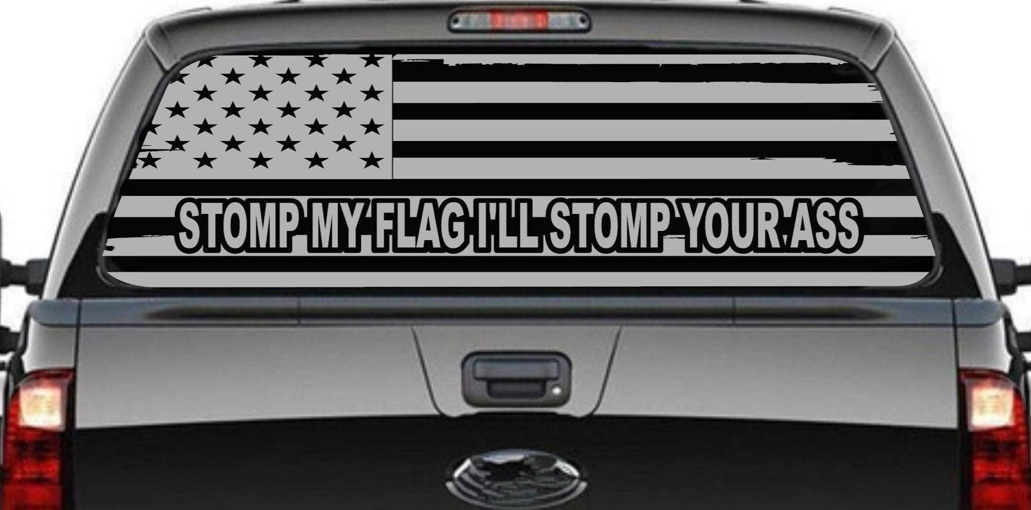 Distressed American Flag Decal for Trucks and SUVs – Decal Republic