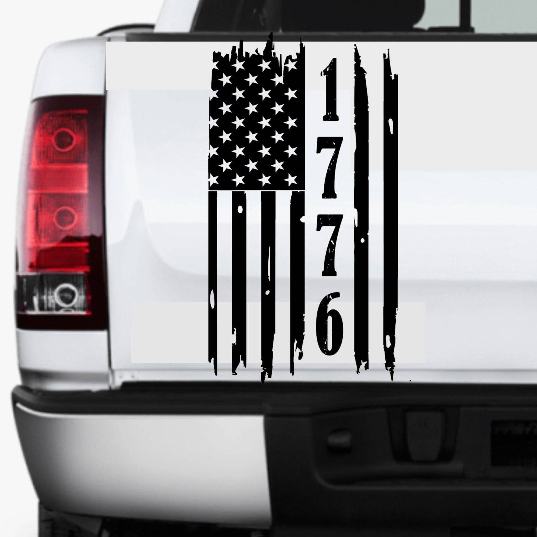 Distressed American Flag Decal Stickers – Decal Republic