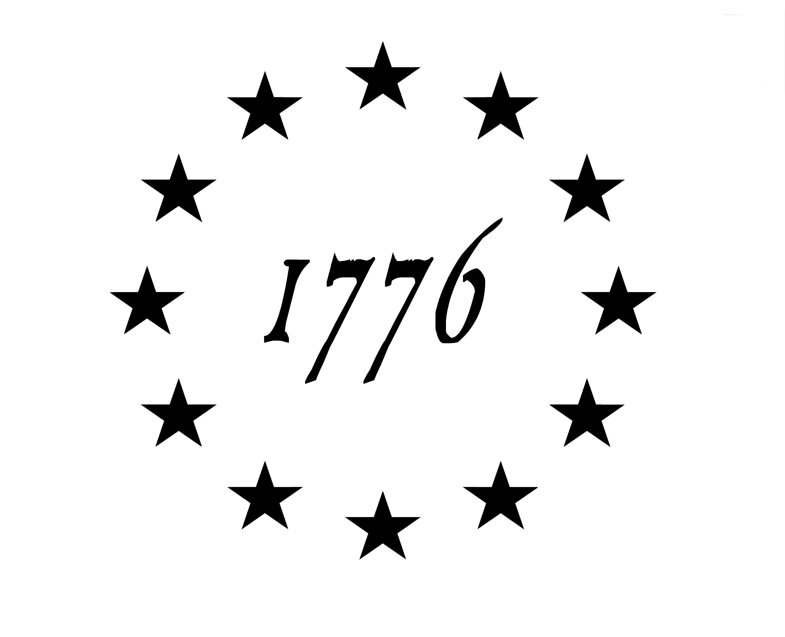 13 Star 1776 Betsy Ross American Flag Vinyl Decal – Decal Republic