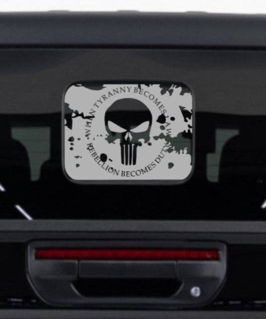 When Tyranny Becomes Law, Rebellion Becomes Duty. Punisher Decal for J ...